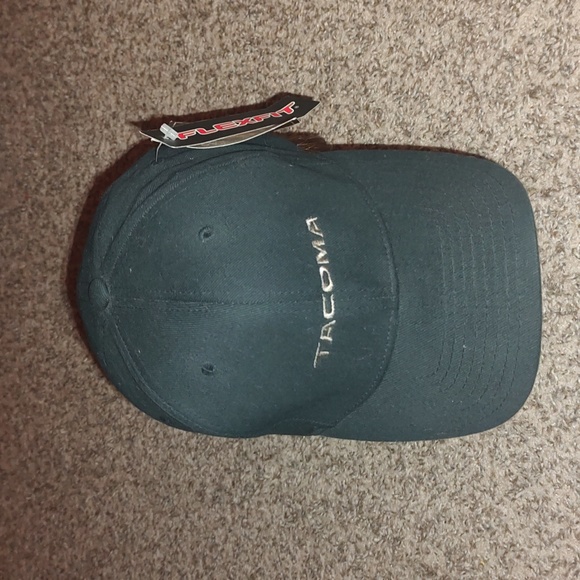 Yupoong | Other | Toyota Tacoma Embroidered Flexfit Black Cap Hat Lxl ...